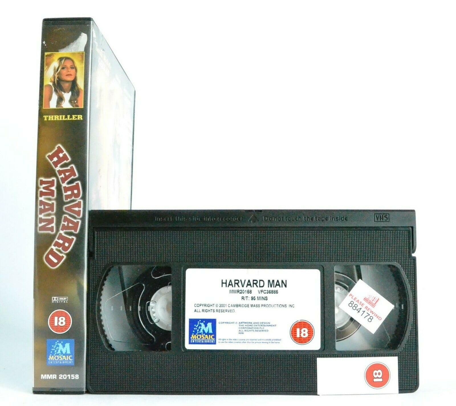 Harvard Man: Crime Comedy - Large Box - Ex-Rental - S.Michelle Gellar - Pal VHS