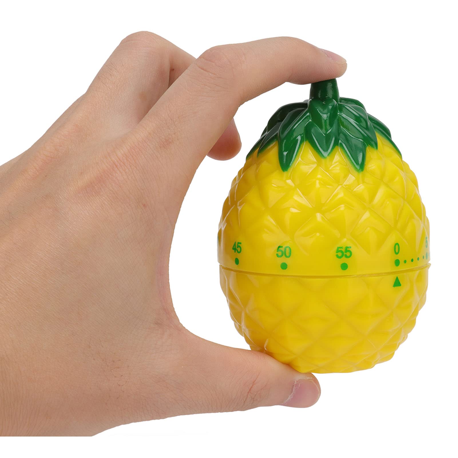 BuyWeek Pineapple Timer, Baking Timer Plastic Cute Kitchen Cooking Timer Reminder for Home (6.4x6.4x8.7cm)