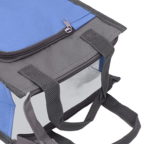 Mumusuki Insulated Reusable Grocery Bags, Widened Handle Food Delivery Bag Insulated Bag for Hot or Cold Food Delivery (blue)