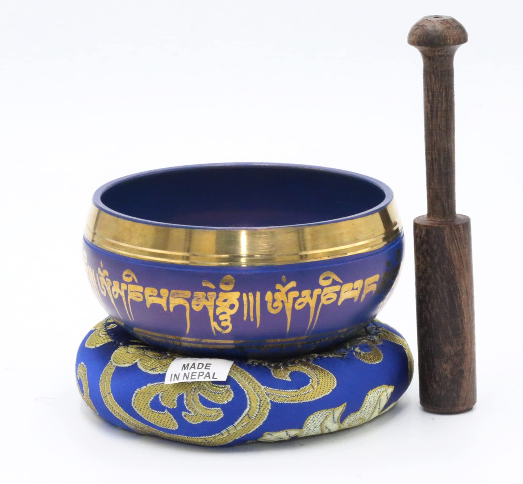 Tibetan Colored Singing Bowl Set-For Meditation, Yoga, Sound Therapy, Spiritual Healing, Prayer, Mind and Body Relaxation (3")
