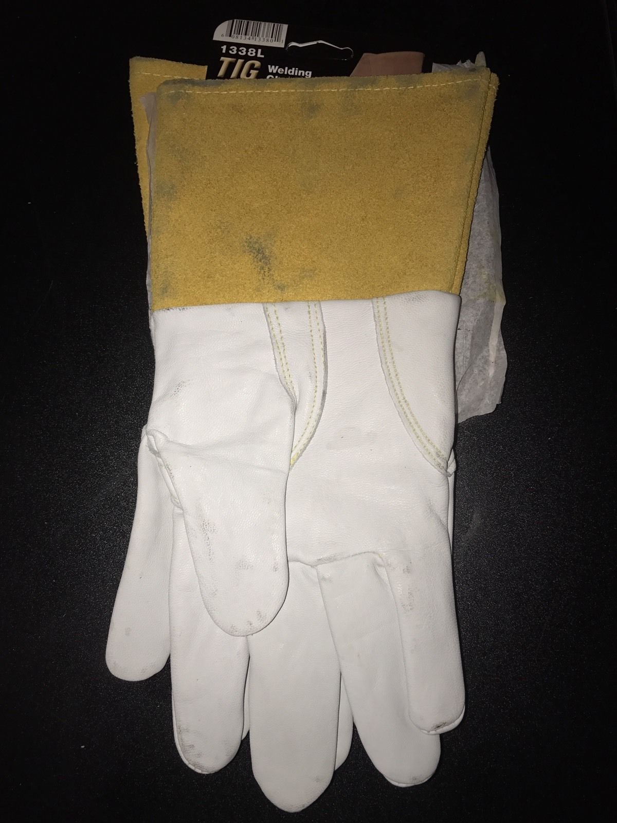 Tillman 1338 Top Grain Goatskin TIG Glove with Glide Patch Large White