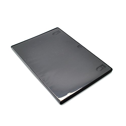 Maxtek 7mm Slim Black Single CD/DVD Case, 100 Pieces Pack.