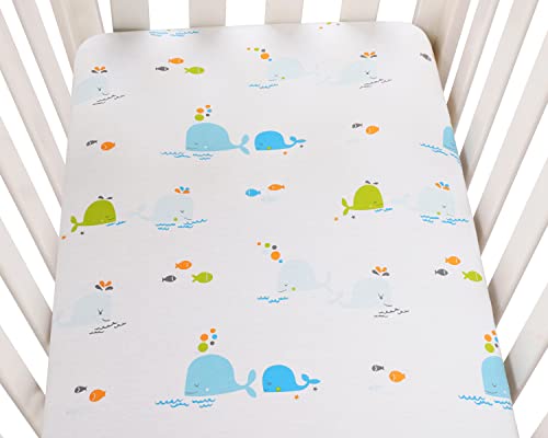 Bassinet Sheets 16" x 32", 2 Pack, 100% Jersey Knit Cotton, Ultra Soft Breathable Grey Arrows and Black Triangles