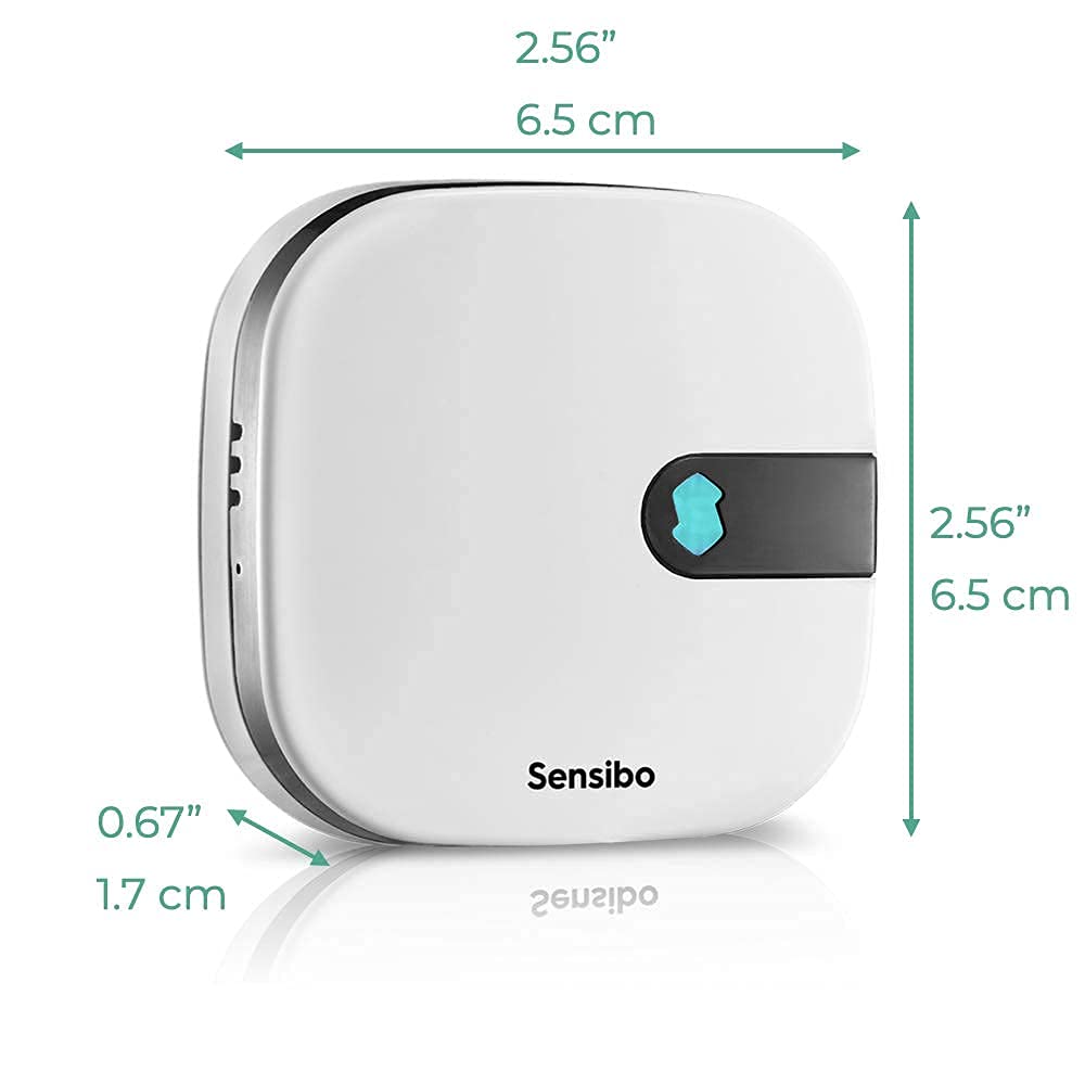 Sensibo Air & Room Sensor Bundle - Energy Efficient Room AC Monitor to Sense Room Activity, Auto On/Off Energy Saver. Google, Alexa, Apple HomeKit & Siri Ready. Works with Any RC Air Conditioner.
