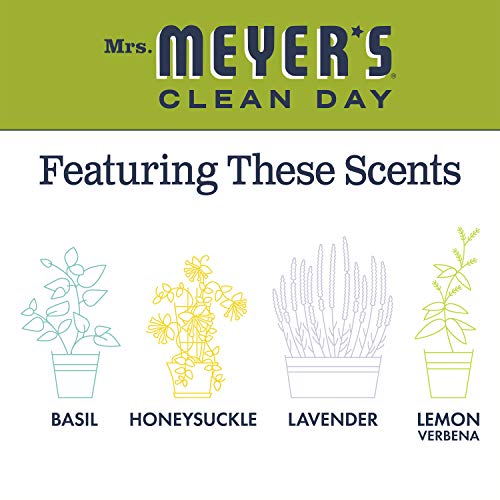 Mrs. Meyer's Soy Aromatherapy Candle, 35 Hour Burn Time, Made with Soy Wax and Essential Oils, Lemon Verbena, 7.2 oz