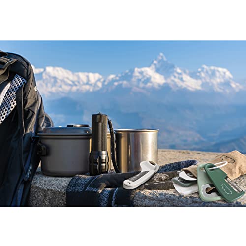 Kitchen Gadgets 6 Piece Set - Space Saving Kitchen Utensils Cooking Tools for Small Kitchen, Stainless Steel Accessories for RV inside Camper Kitchen Gadgets Gifts Essentials Dishwasher Safe(Green)