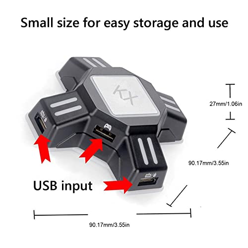 WYTR KX Conversion Box Professional Keyboard Mouse Adapter Controller Converter Adapter for Switch for Ps4 Pro
