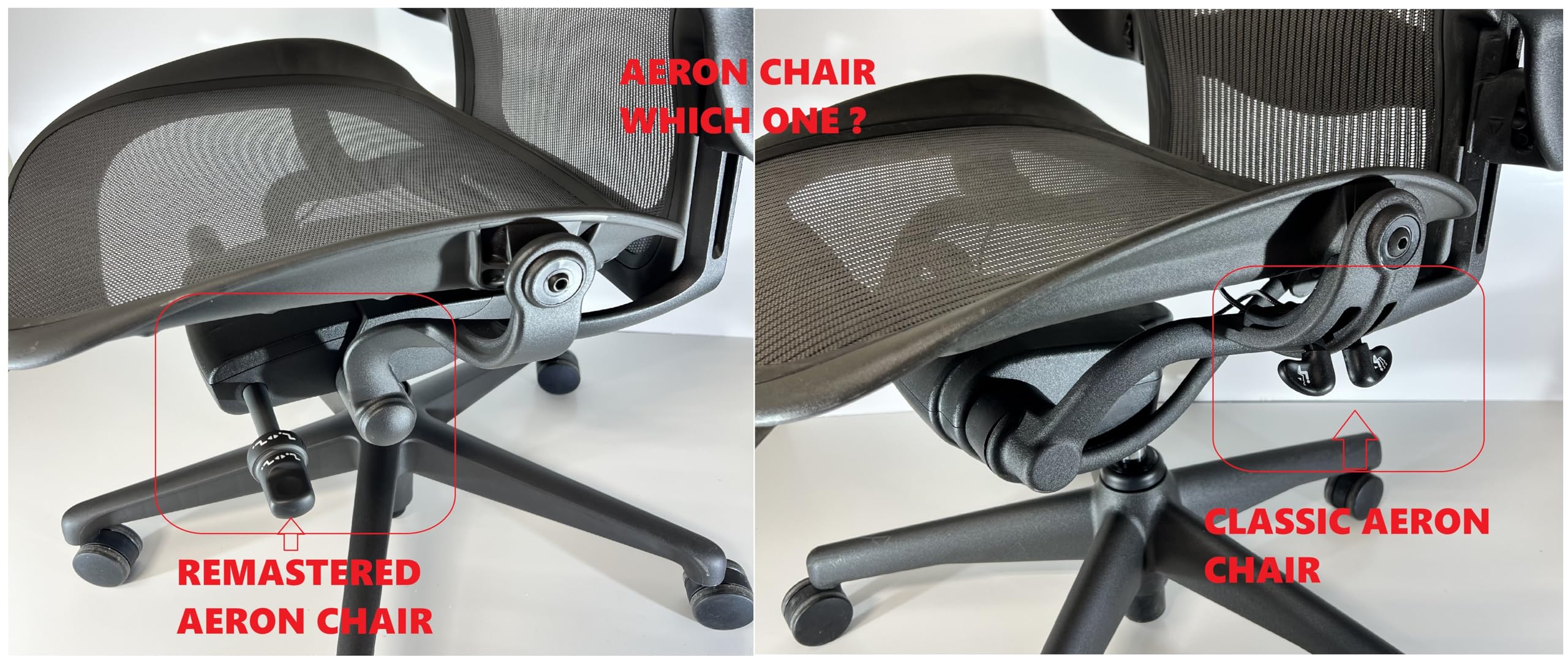 ERGOKING Headrest for Office Chair Headrest Attachment Compatible with Herman Miller Aeron Remastered - Fully Adjustable Height & Tilt, Removable Coat Hanger - Black Frame, Black Onyx Mesh.