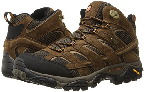 Merrell Men's Moab 2 Mid Waterproof Hiking Boot, Earth, 11 2E US