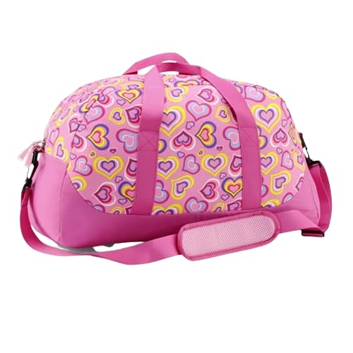 Emily Rose Dance Kids Duffle Bag, Girls Duffle Bag for Kids, Pink Kids Travel Bag, Toddler Dance Bag Girls, Gymnastics Bag, Ballet Bag, Weekender Bag, Sleepover Bag, Overnight Bags, Kids Gym Bag