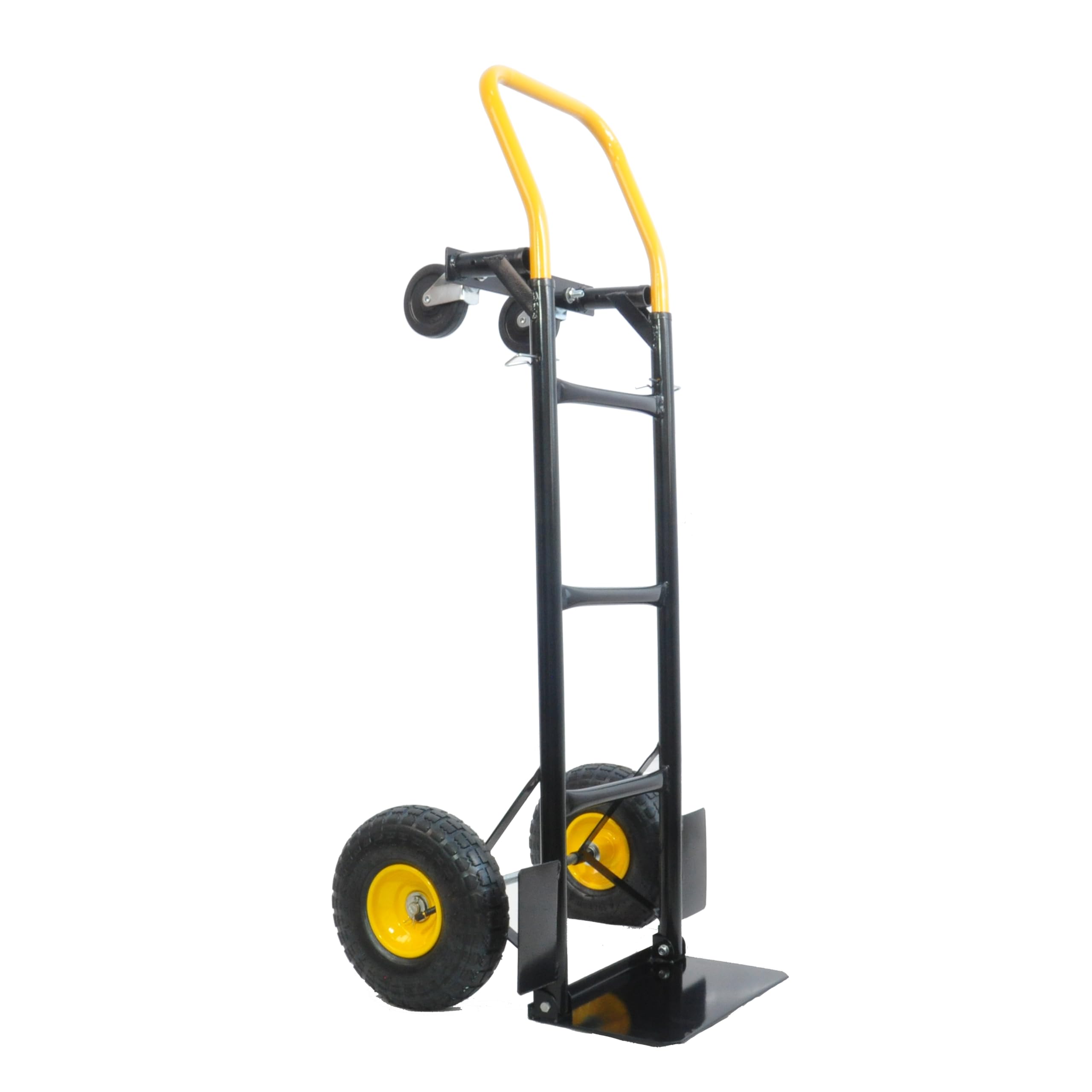 Convertible Hand Truck 2-in-1 Foldable Handcart, Large Capacity Portable Foldable Handcart, Foldable Handcart with Telescopic Handle, Foldable Handcart with Wheels, Foldable Mobile Handcart