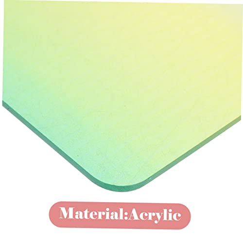 EXCEART Rubber Cutting Board 6 Pcs Plate Clamp Exam Paper Clips File Clipboards Document Holder Business Office Plastic Test Paper Holder Office Supplies Clipboards Clipboard for Office