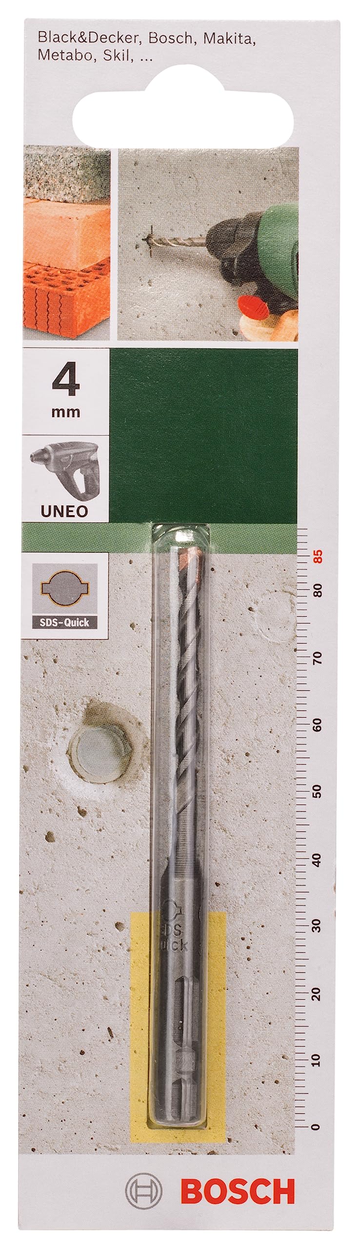 Bosch 2609256909 3 Piece Concrete -Set SDS-Quick Long Length Drill Bits