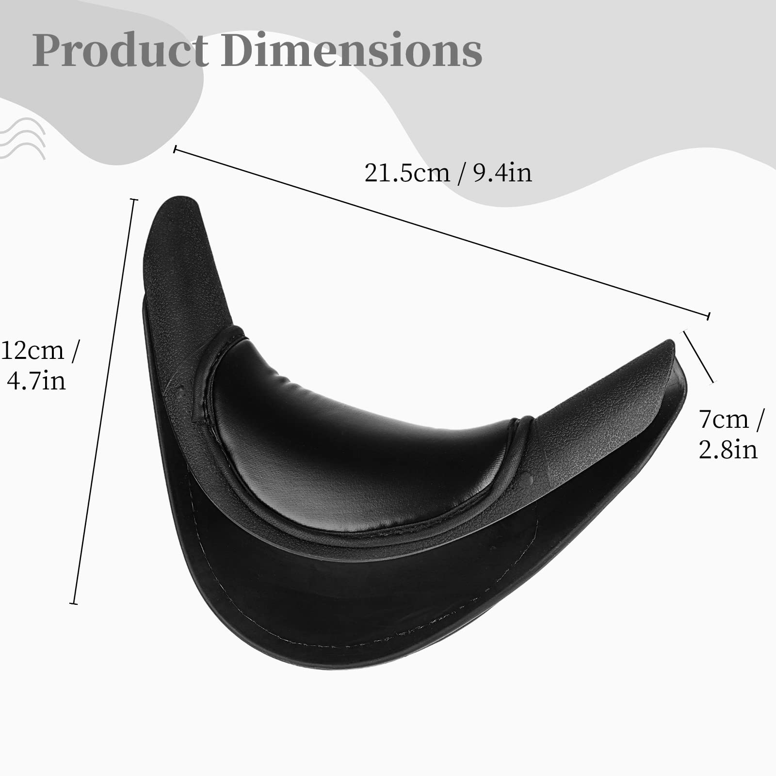 COSYOO Professional Shampoo Bowl Neck Rest 9.4 Cushioned Neck Rest Shampoo Bowl Soft Rubber Neck Rest for Shampoo Bowl Spa Neck Rest-Anti Slip & Durable for Salon Neck Support Pillow