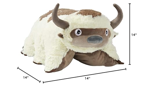 Pillow Pets 30” Jumboz Appa Stuffed Animal, Nickelodeon Avatar: The Last Airbender Plush Toy, white