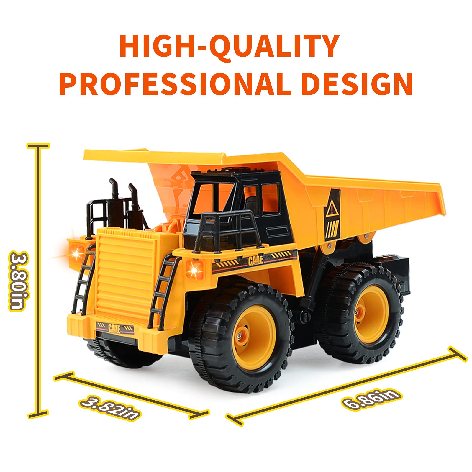 Remote Control Construction Bulldozer Toy, 6 Channel RC Bulldozer Toys, RC Construction Truck Vehicle Toys (RC Cars)