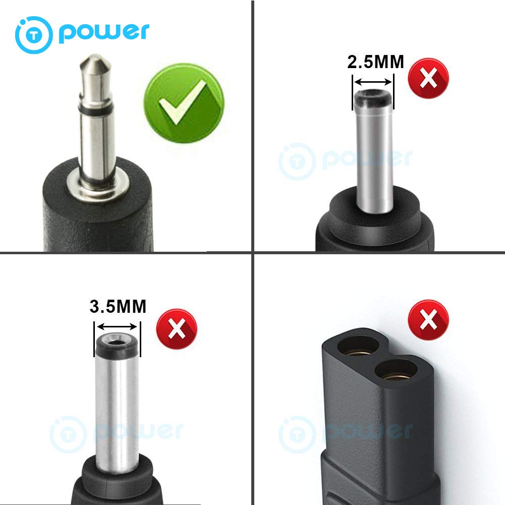 T-Power Charger for Remington Mb-200 Mb200 Mb310 Mb320 Mb310c Mb320c Pa3215U Titanium Mustache and Beard Trimmer Ac Dc Adapter Power Supply