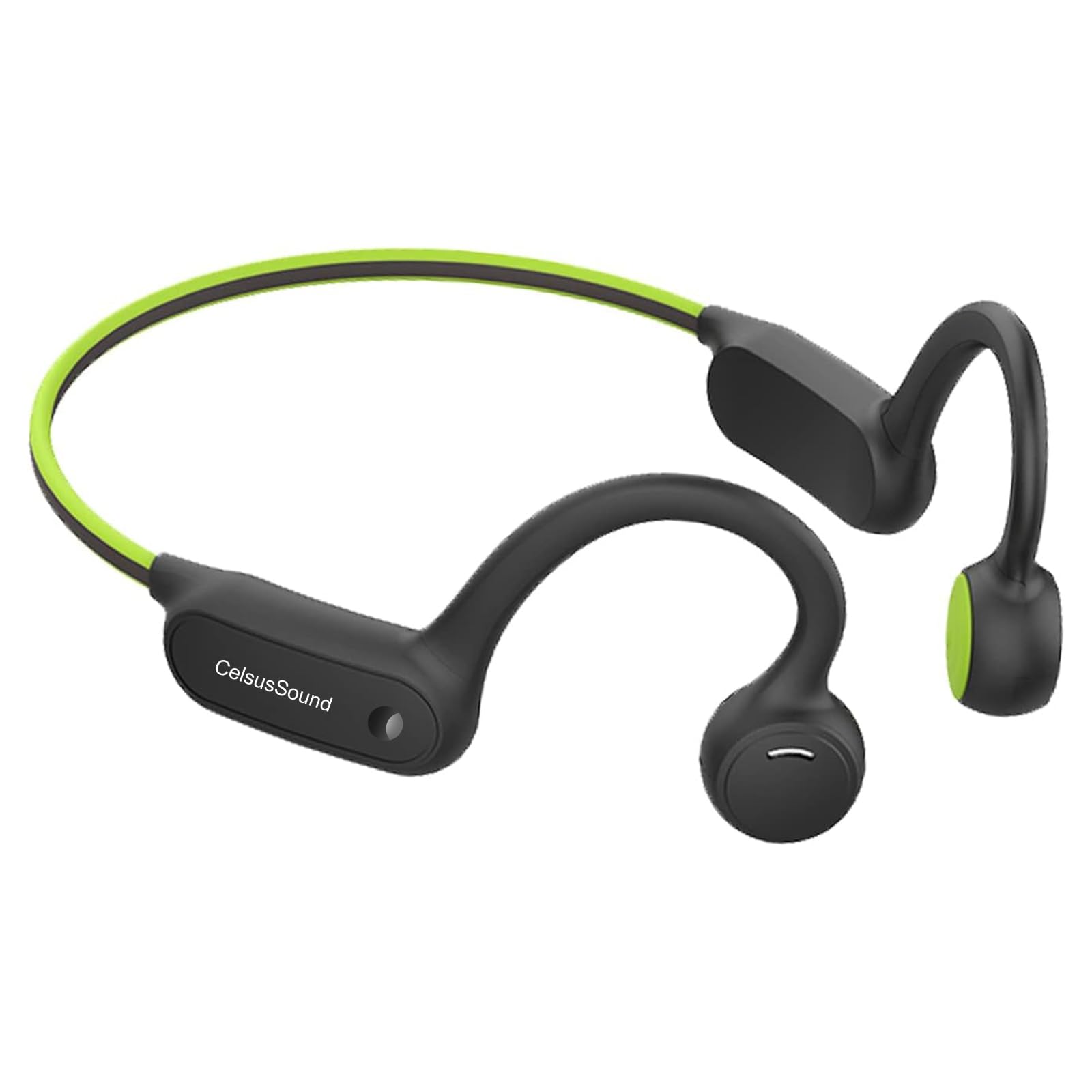 Pinetree Bone Conduction Headphones with MIC, IPX4 Waterproof Bluetooth Sport Headphones, Open Ear Headphones up to 6 Hours of Music and Calls, Wireless Headset for Running, Workout etc. (Green)