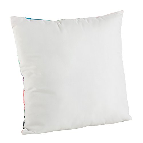 SARO LIFESTYLE 1456.M18S Indoor/Outdoor Tropical Flamingo Print Poly Filled Throw Pillow, Multi, 18"