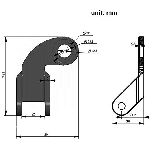 Bike Trailer Coupler, MoreChioce Bicycle Trailer Hitch Adapter Attachment Bike Accessories Attachment Angled Elbow for Child Pet Cargo Bike Trailers