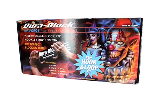 Dura-Block AF44HL Hook & Loop Black 7-Piece Sanding Block Set