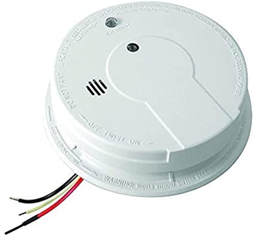 Kidde Hardwired Smoke & Carbon Monoxide Detector, AA Battery Backup, LED Warning Light Indicators & Smoke Detector, Hardwired Smoke Alarm with Battery Backup & Interconnect Capability