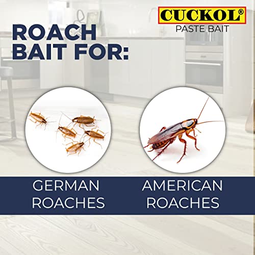 Cuckol Bait Ready to use, Kills All Cockroaches Including The German one, odorless, Safe use for People and Pets, Natural attractants Placed in Kitchen and Furniture, Long time Without Cockroaches
