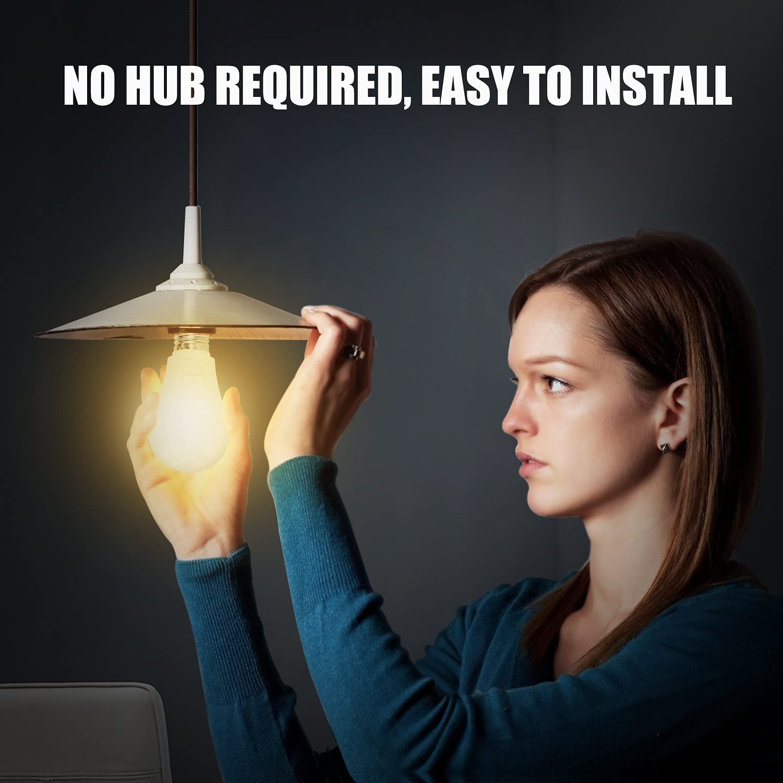 Boxlood Smart Light Bulbs, WiFi Smart Bulbs That Work with Alexa Echo Google Home Siri, No Hub Required, RGB Color Changing, Warm White to Cool White Tunable, Dimmable 9W=80W Equivalent A19 E26 2Pack