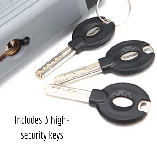 Bike U-Lock - Sigtuna Bike Lock Heavy Duty Anti-Theft with 4ft/1.2m Cable, Bicycle U-Lock with Sturdy Mounting Bracket for Mountain Bikes, Ebikes, Scooters