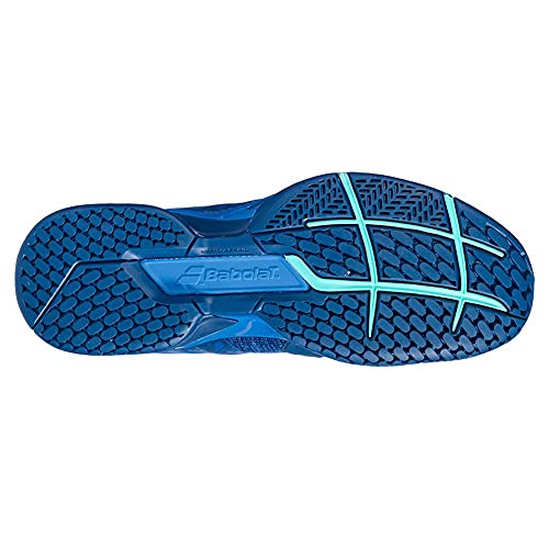 Babolat Men's Propulse Blast All Court Tennis Shoes, Dark Blue Viridian (US Size 8)