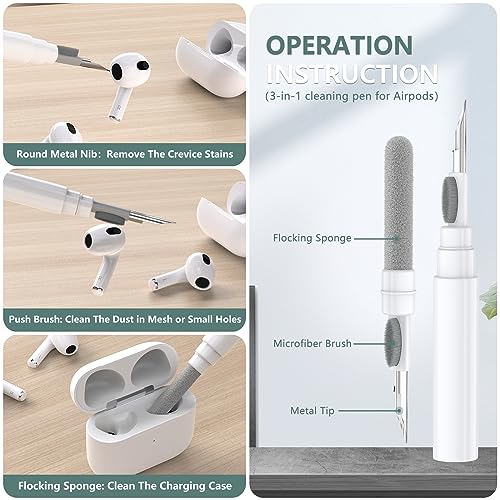 Flower Engraved Case for Apple AirPods 3 Case 2021, Soft Silicone Protective Case for AirPods 3rd Generation Case for Women Airpod Case with Clean Kit,Carabiner,Lanyard,Front LED Visible,Pine Green