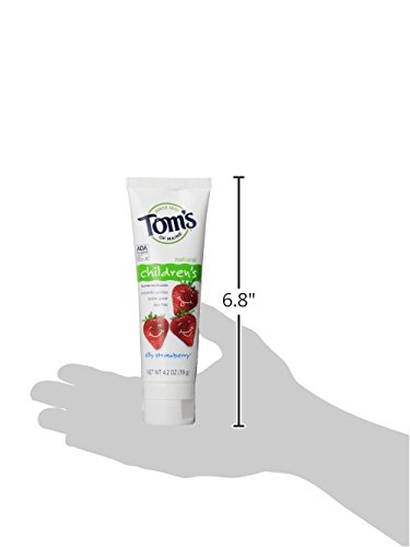 Tom's of Maine Natural Anticavity Fluoride Children's Toothpaste, Silly Strawberry, 4.2 Ounce, 2 Count