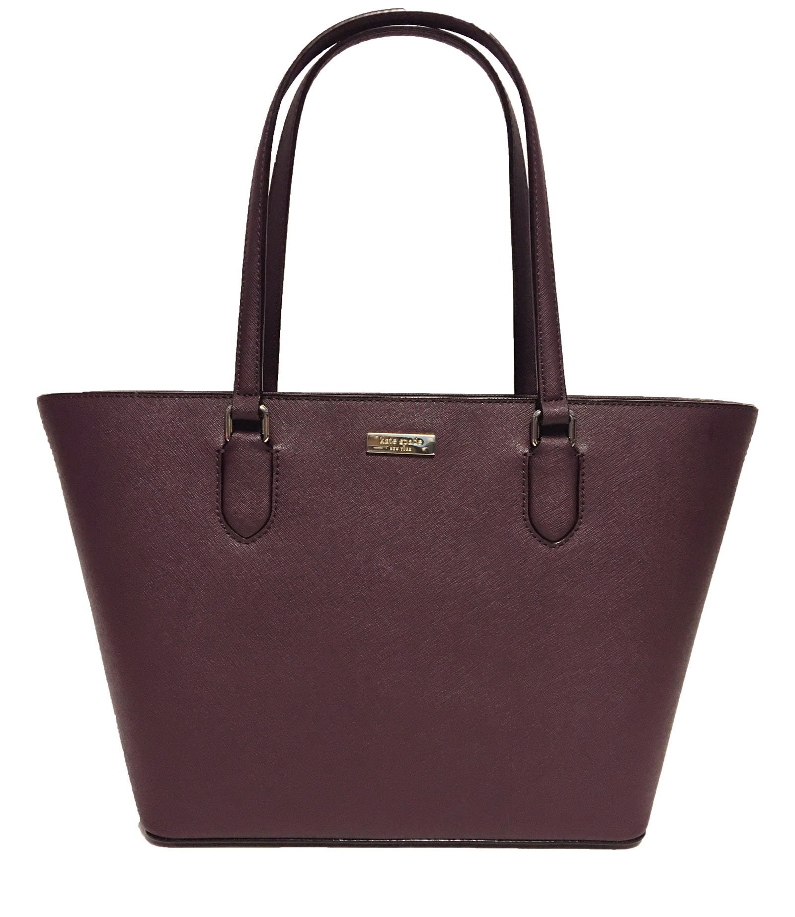Kate Spade Laurel Way Small Dally Leather Tote Bag Mahogany Wine