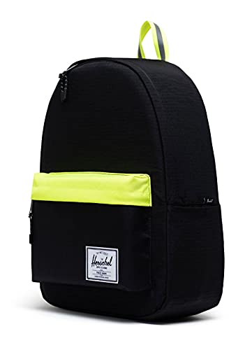 Herschel Supply Co. Classic X-Large Black Enzyme Ripstop/Black/Safety Yellow One Size