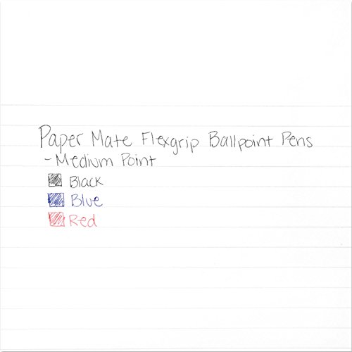 Paper Mate 85581 Flexgrip Elite Ballpoint Retractable Pen, Blue Ink, Medium, Dozen