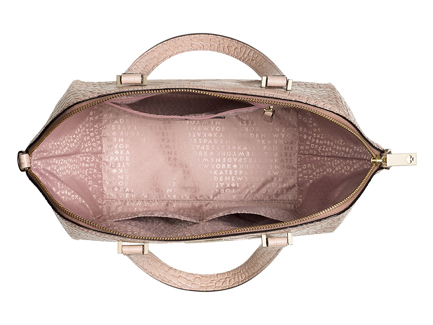 Kate Spade Women's Parliament Square Exotic Savannah Large Satchel, Rosy Beige