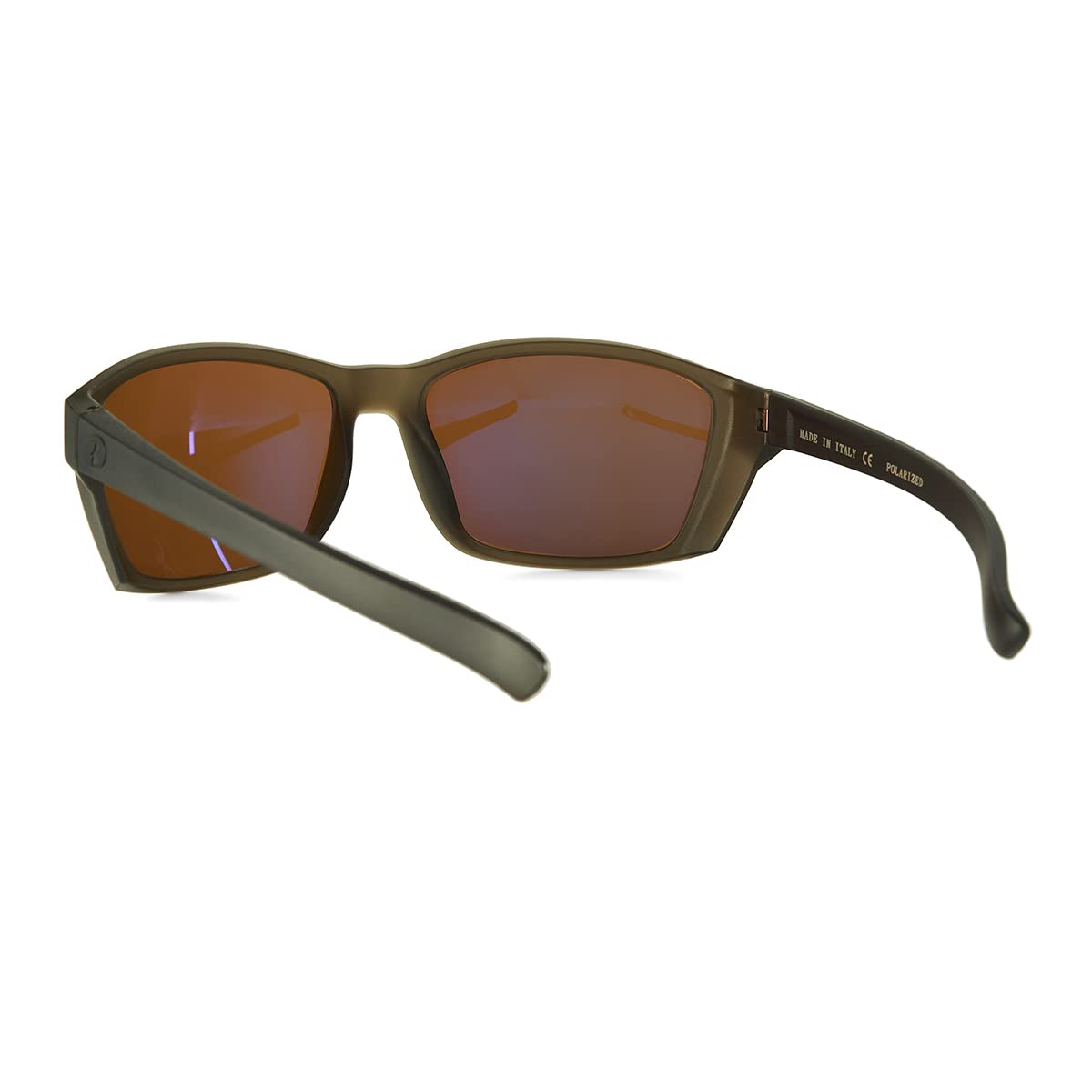 Bnus glass lens sunglasses for men polarized UV400 protection (Matte Crystal Grey/B-15 Polarized Lens)
