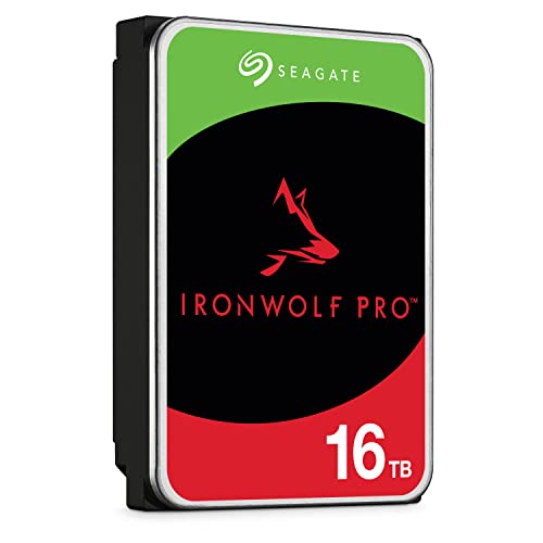 Seagate IronWolf Pro 16TB Enterprise NAS Internal HDD Hard Drive – CMR 3.5 Inch SATA 6Gb/s 7200 RPM 256MB Cache for RAID Network Attached Storage, Rescue Services - FFP g (ST16000NTZ01)