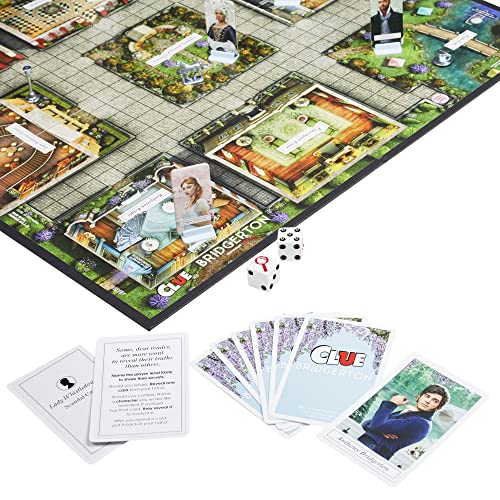 Hasbro Gaming Clue: Bridgerton Edition-BoardGame for Ages 17+Game for Bridgerton Fans for 3-6 Players, Inspired by Shondaland's Original Series on Netflix