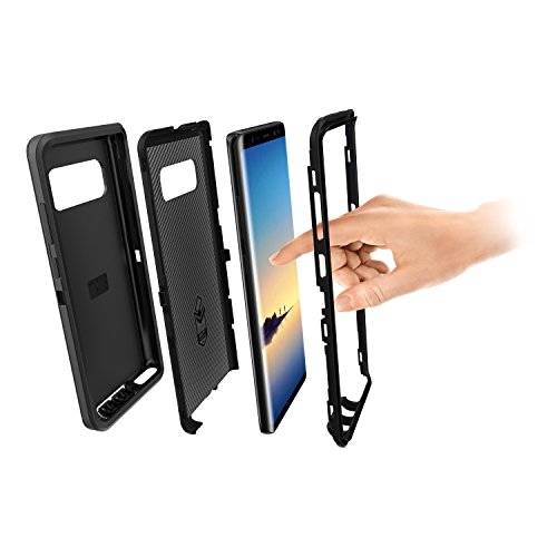 Otterbox Defender Series Screenless Edition Case for Samsung Galaxy note8 - Retail Packaging -Polycarbonate,Kickstand, Black