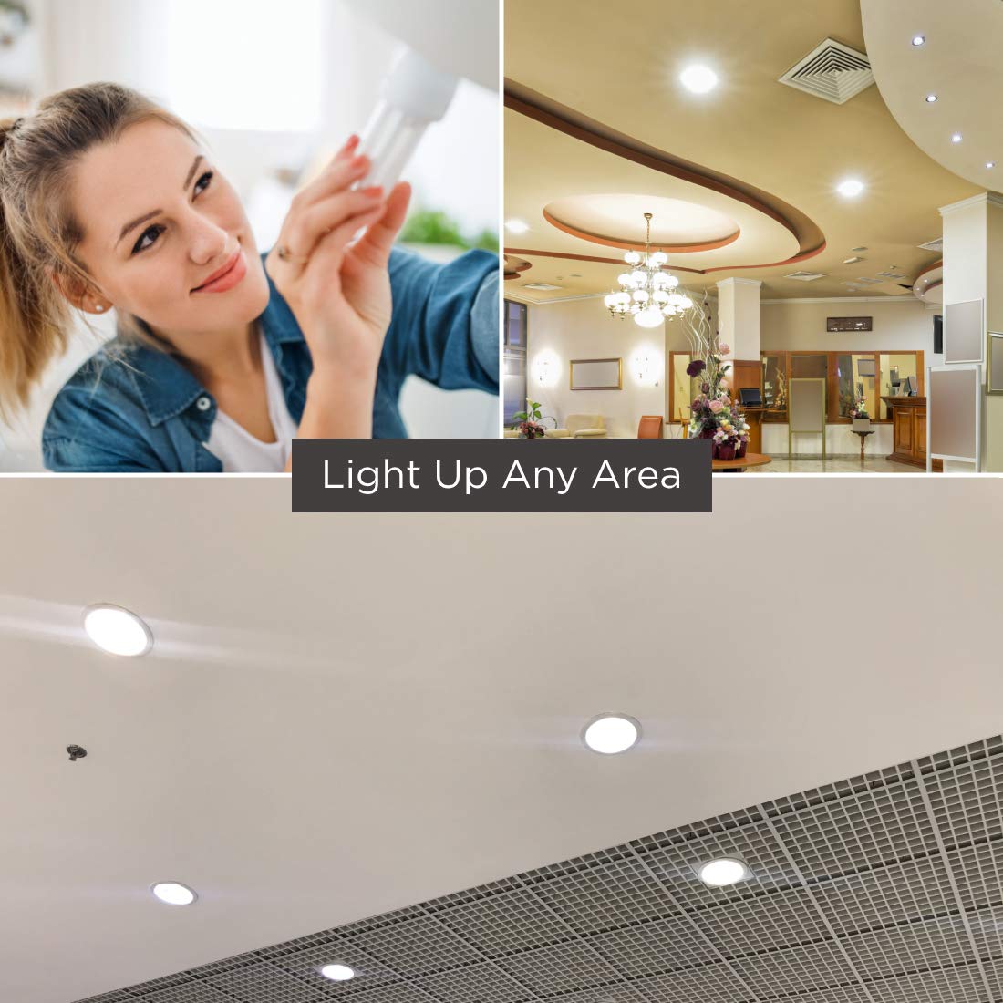GoodBulb 26 Watt CFL Light Bulbs | 4 Pin G24Q-3 Base 5000K Daylight | 26W High Output 1800 Lumens | Double Tube Compact Fluorescent Light Bulbs Plug-in | 10 Pack