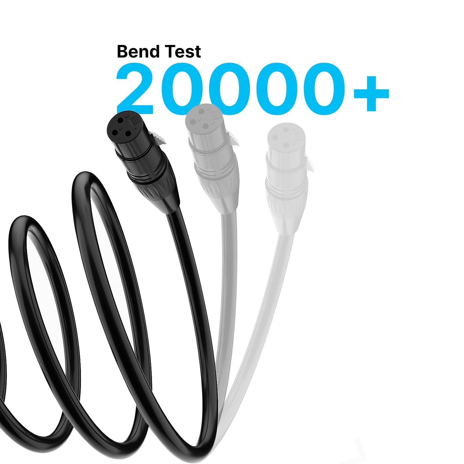 Yinker XLR Female to Female Cable, 3 Pin XLR Female to Female Microphone Mic Cord for Audio and Sound Equipments(5ft/1.5m,1pack)