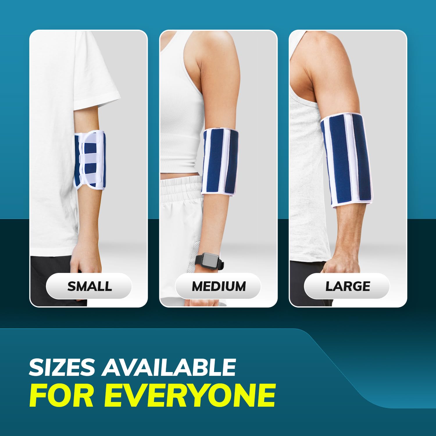 BraceAbility Elbow Stabilizer Brace | Elbow Immobilizer Splint & Arm Straightener for Sleeping at Night to Treat Inflammation, Injuries, Fractures, Cubital Tunnel & Ulnar Nerve Pain (Medium)