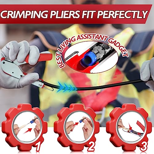 Coax Cable Crimper, Coaxial Compression Tool Kit Wire Stripper with F RG6 RG59 Connectors