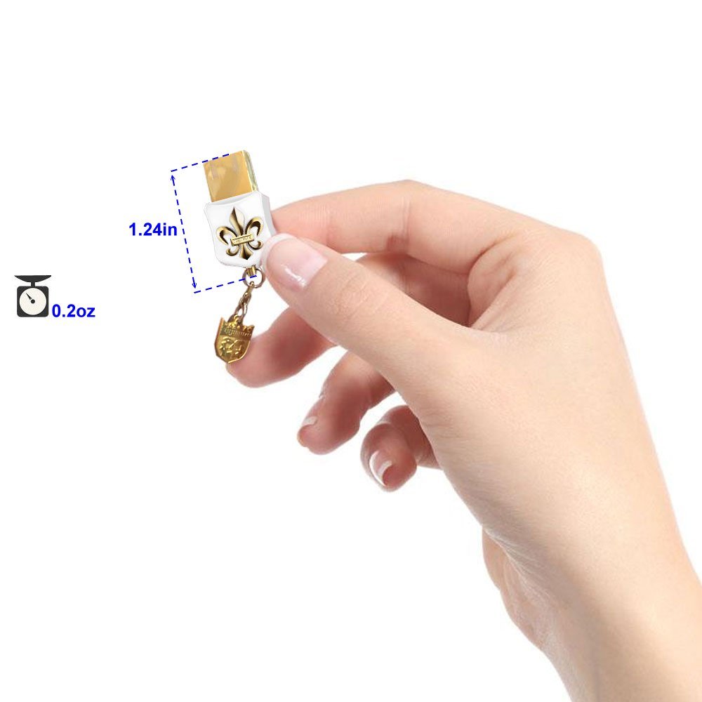 TOPMORE NR Series USB 3.0 The Capets Logo Design Flash Disk Portable High Read Speed Memory Stick (64GB, White & Gold)
