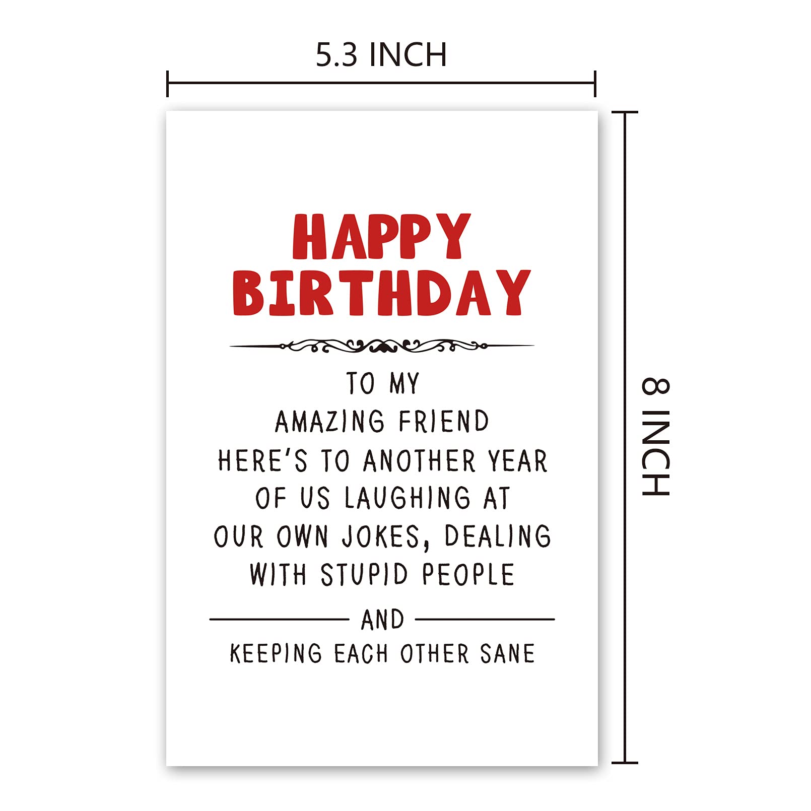 Happy Birthday Friend, Funny Birthday Card for Friend, Best Friend Birthday, BFF Card