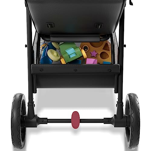Mompush Nova Baby Stroller, Spacious Seat & Lie-Flat Mode, Toddler Stroller with Large UPF 50+ Canopy, Compact Folding with One Hand, Infant Stroller for Birth to 50 LB