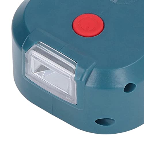 Battery Power Adapter, Battery Adapter LED Light 150LM DC5V 2.1A Input ABS Integrated Molding for Mobile Phone for 14.4β18V Lithium Batteries(ULE07BS Bosch Dark Green)