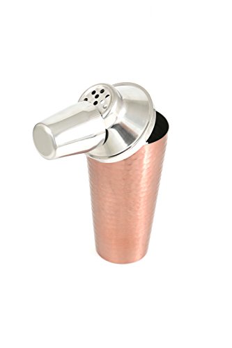 Cook Pro Inc. 3Piece 27 oz Stainless Steel Cocktail Mixer, Copper