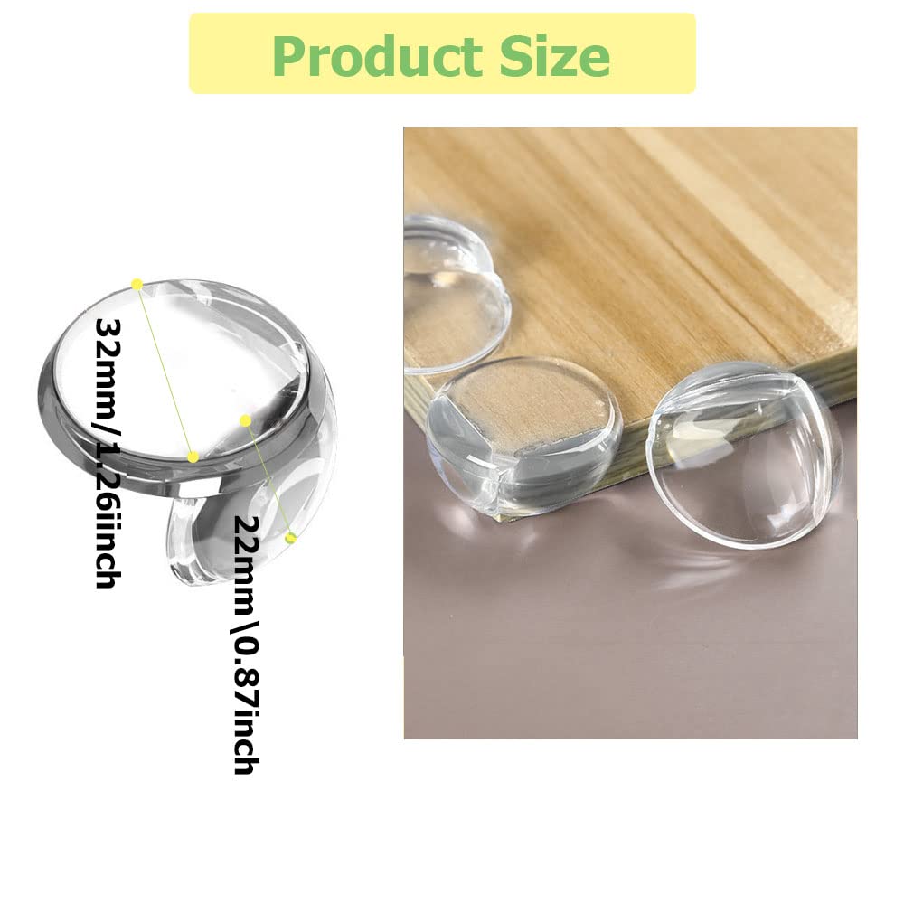 Corner Protector for Baby Furniture Corner Guard Corner Protector ,Cover Sharp Furniture,Table Edges and CabinetsTransparent,24 Packs